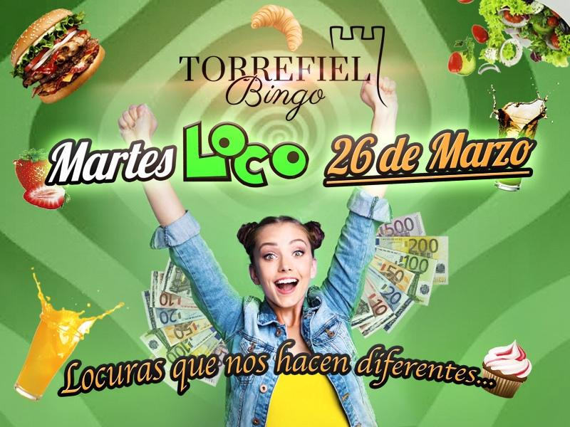 26 de marzo, martes loco en el Bingo Torrefiel | Bingo Torrefiel